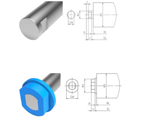Shaft end dimensions | Artur Küpper GmbH & Co. KG